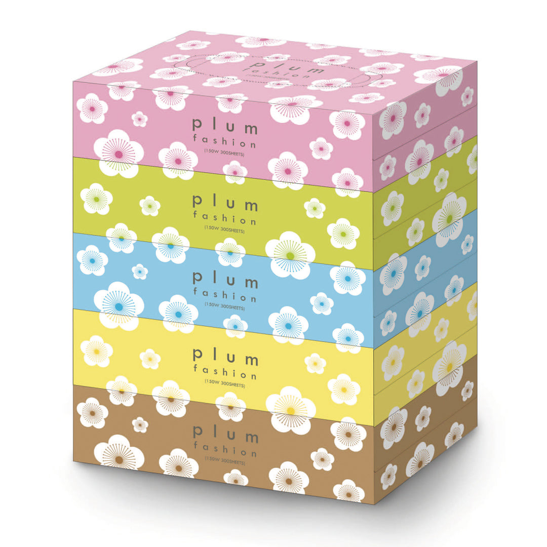 プラムBOXティッシュ150W 5P/16パック (送料･税込) – ティッシュ・ペーパータオル・トイレットペーパーの通販サイト カミカウ.com